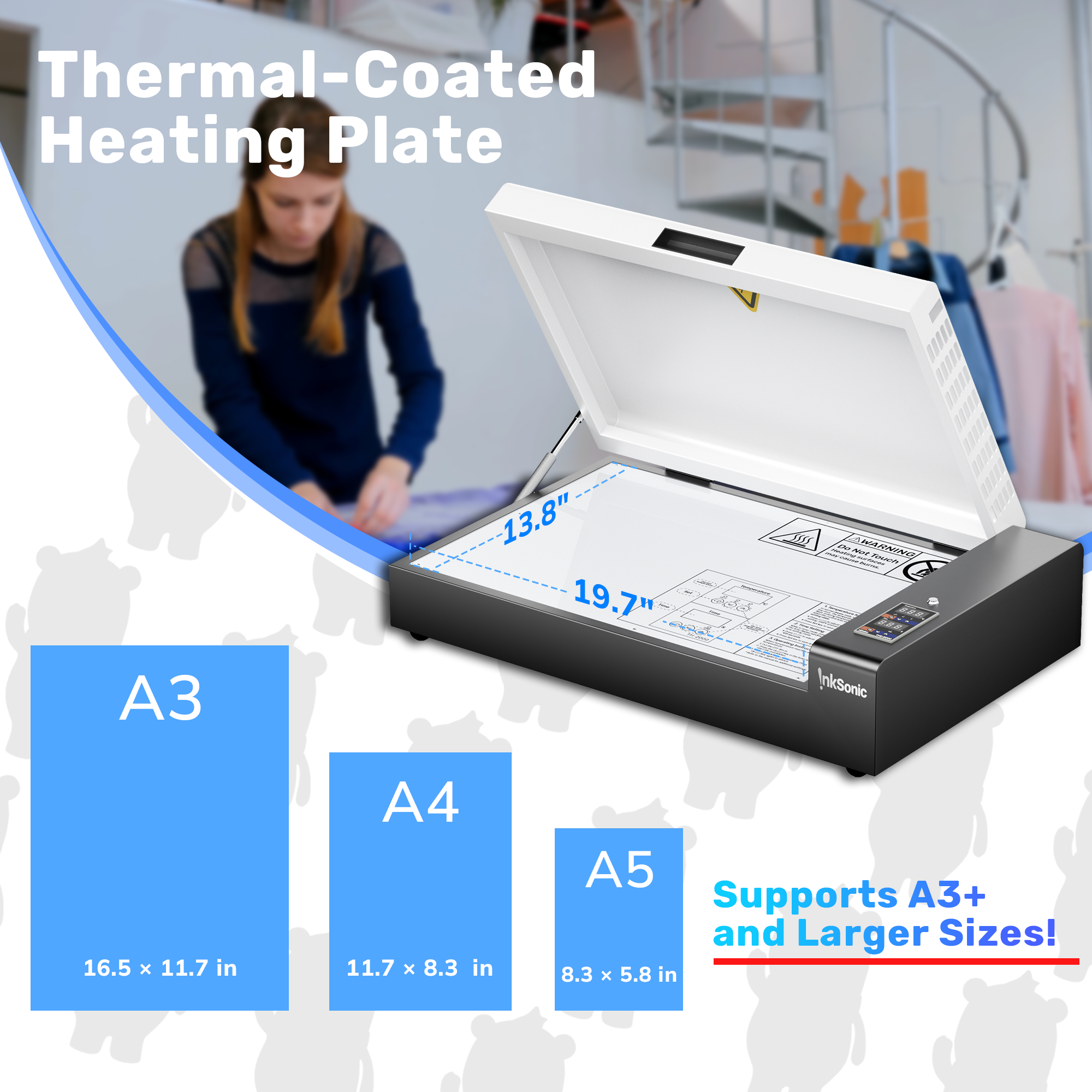 Neuer DTF-Härtungsofen 13 Zoll x 18,9 Zoll – InkSonic