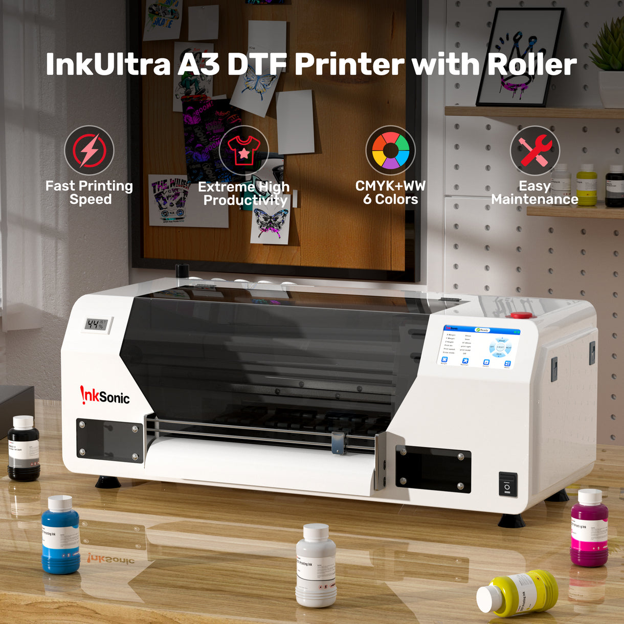XP600 A3+ DTF Printer U13 & Powder Shaker Dryer Bundle – InkSonic